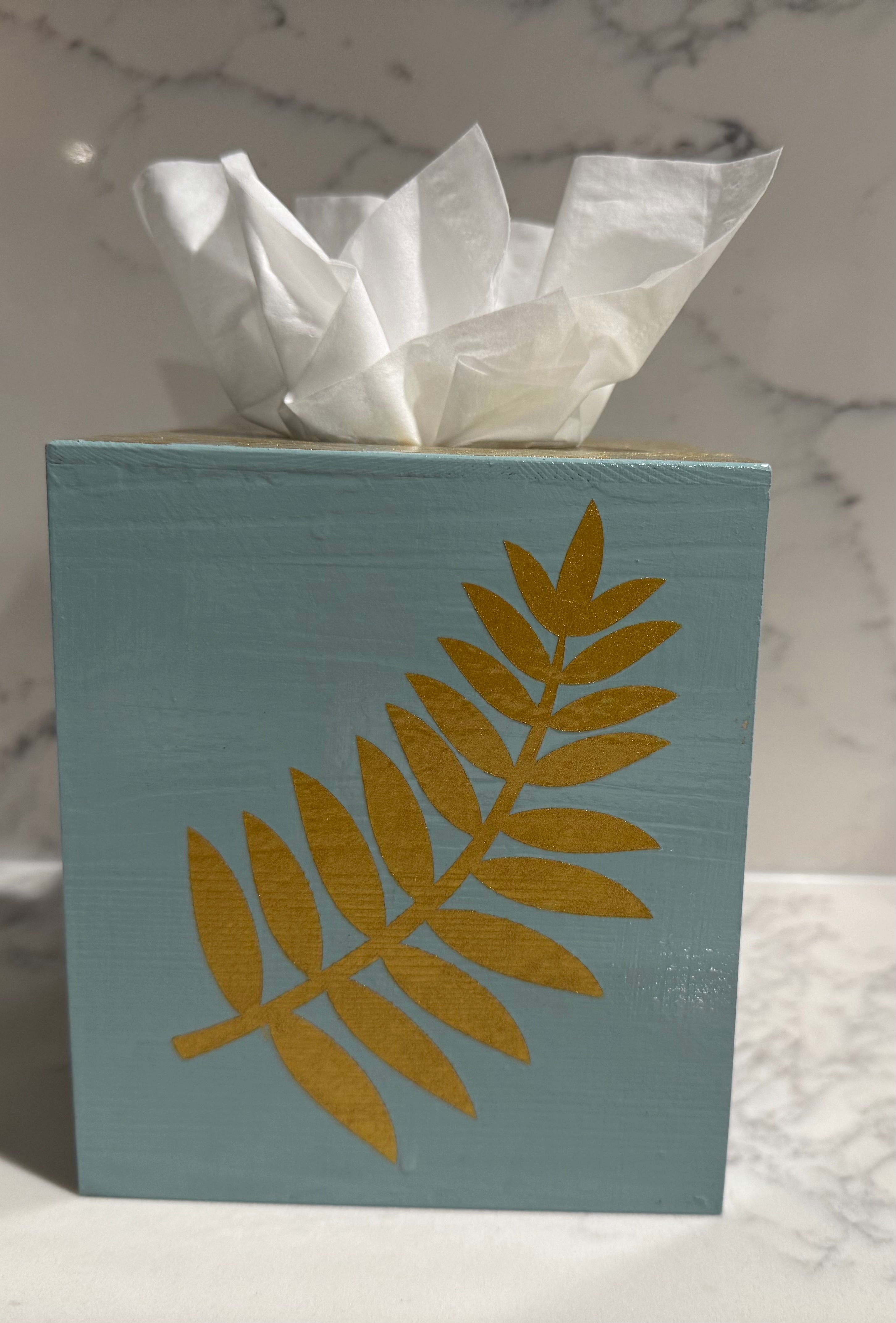 Hand Painted Tissue Boxes – Melograno Designs